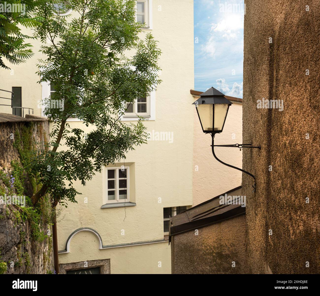 Salzburg, Austria. July 1, 2024. Glimpses of the characteristic old ...