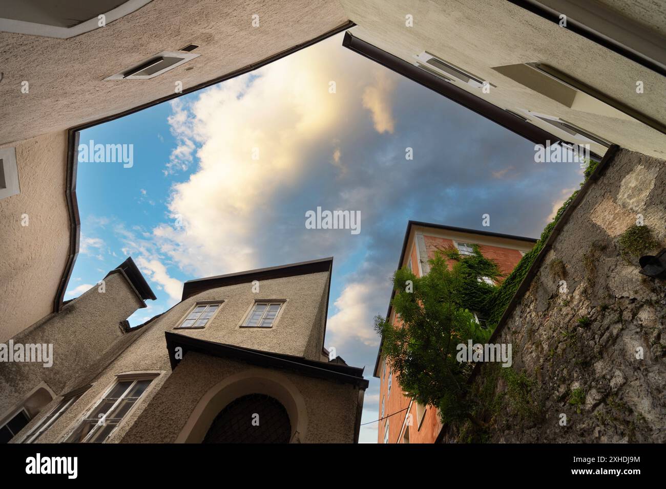 Salzburg, Austria. July 1, 2024. Glimpses of the characteristic old ...