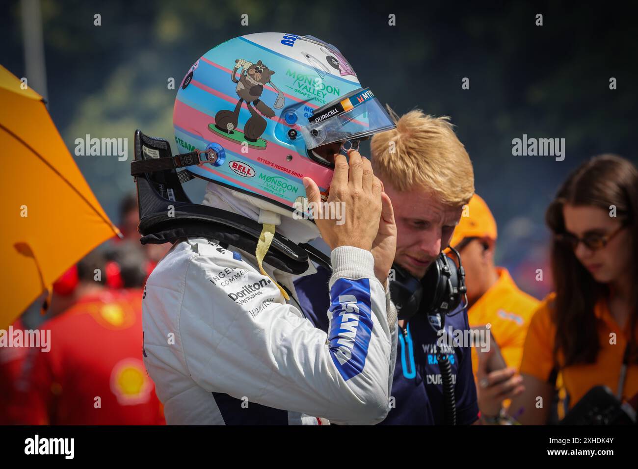 Current Williams F1 Driver Alex Alton at Goodwood Festival of Speed ...