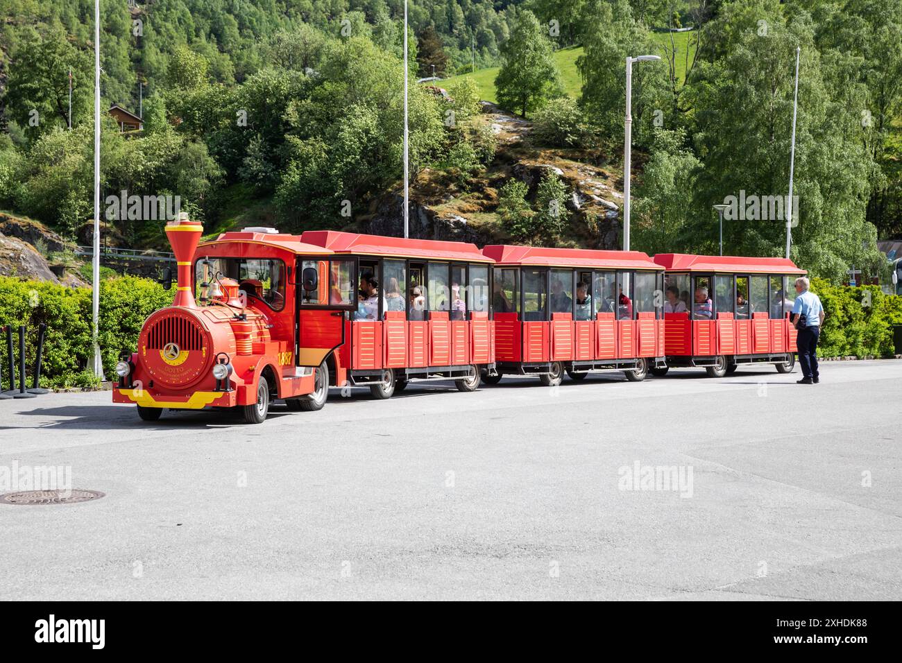 Flam norway spring train hi-res stock photography and images - Alamy