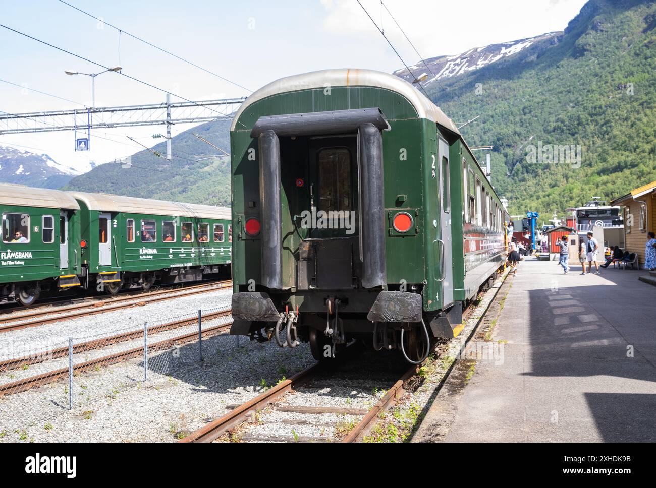 Flam norway spring train hi-res stock photography and images - Alamy