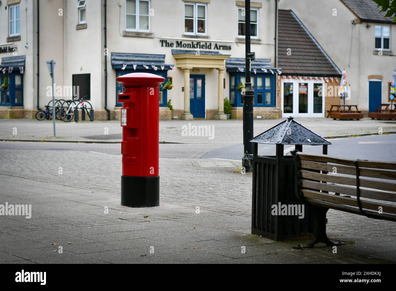 The First King Charles post box in the UK Stock Photo - Alamy