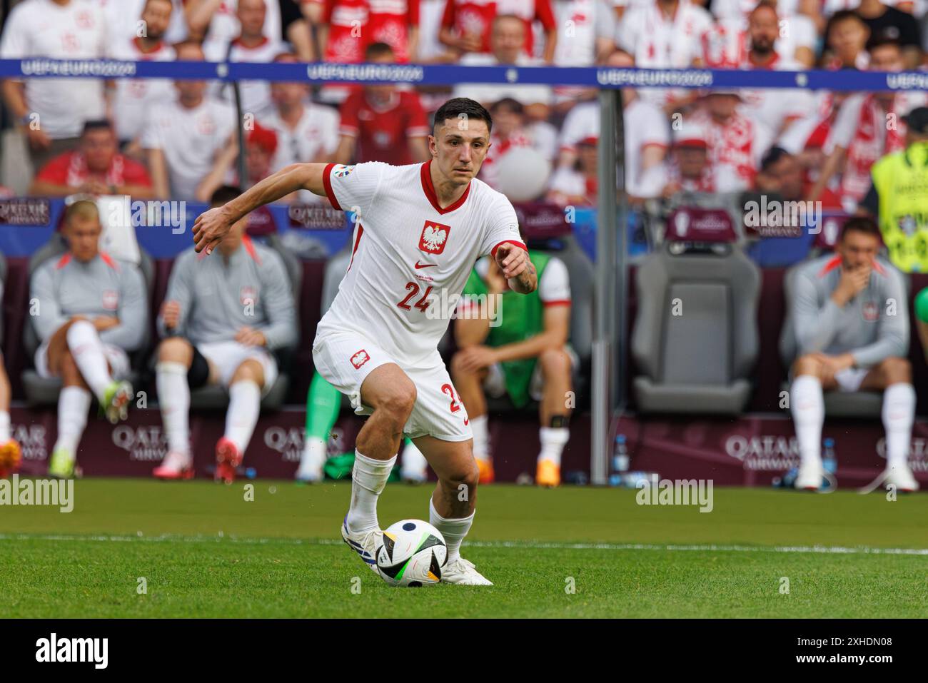 Bartosz Slisz during UEFA Euro 2024 game between national teams of Poland and Austria at ...