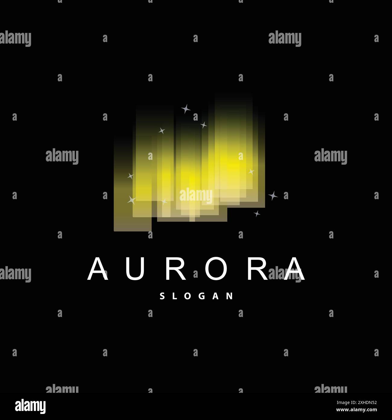 Aurora Logo, Sky View Light Vector Design, Symbol Template Illustration ...