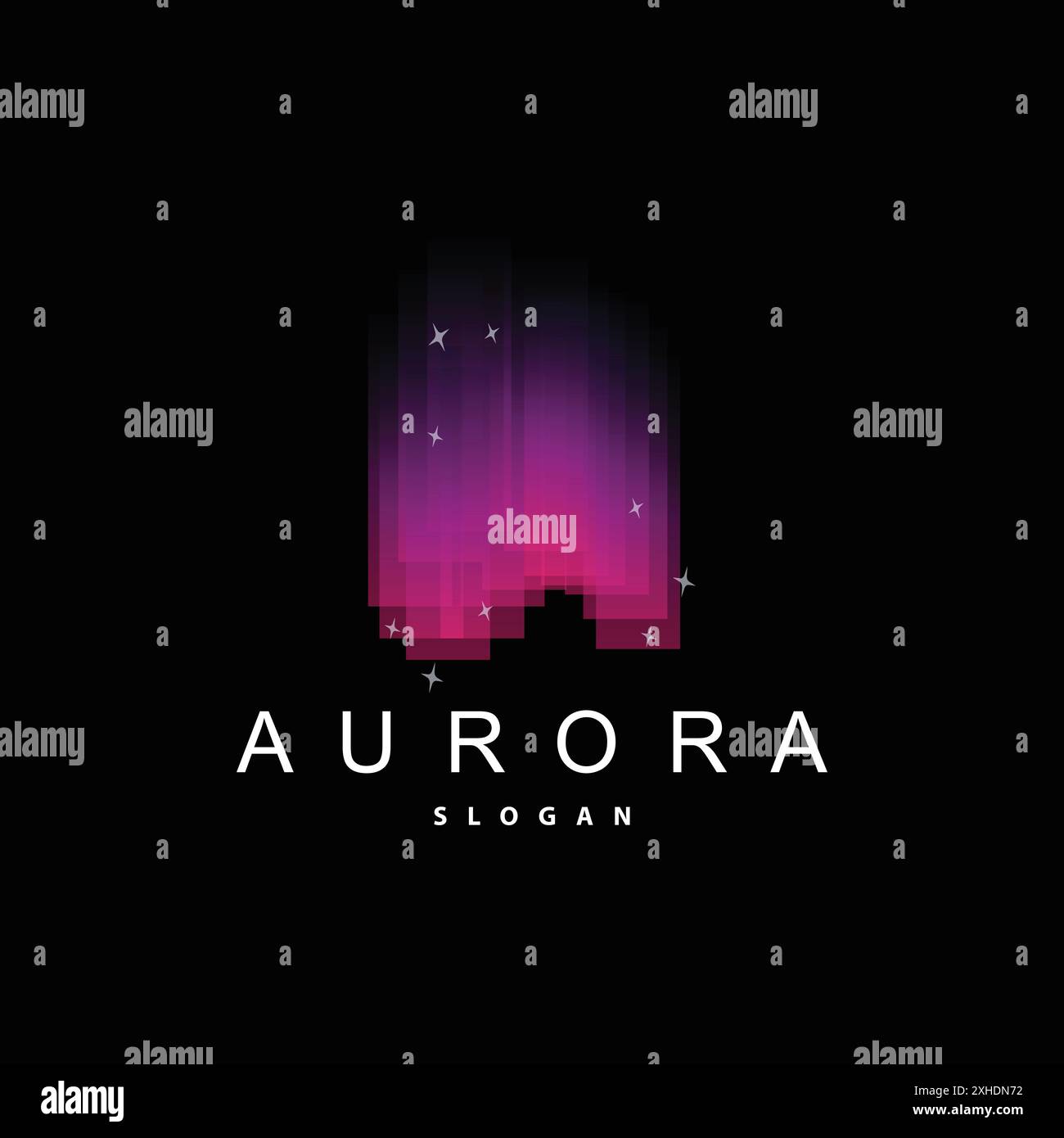Aurora Logo, Sky View Light Vector Design, Symbol Template Illustration ...