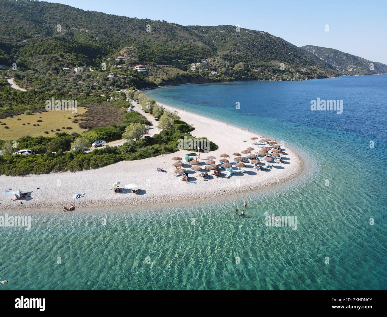 Summer drone footage from greece hi-res stock photography and images ...