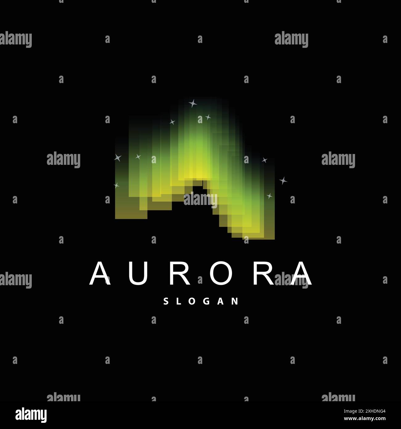 Aurora Logo, Sky View Light Vector Design, Symbol Template Illustration ...