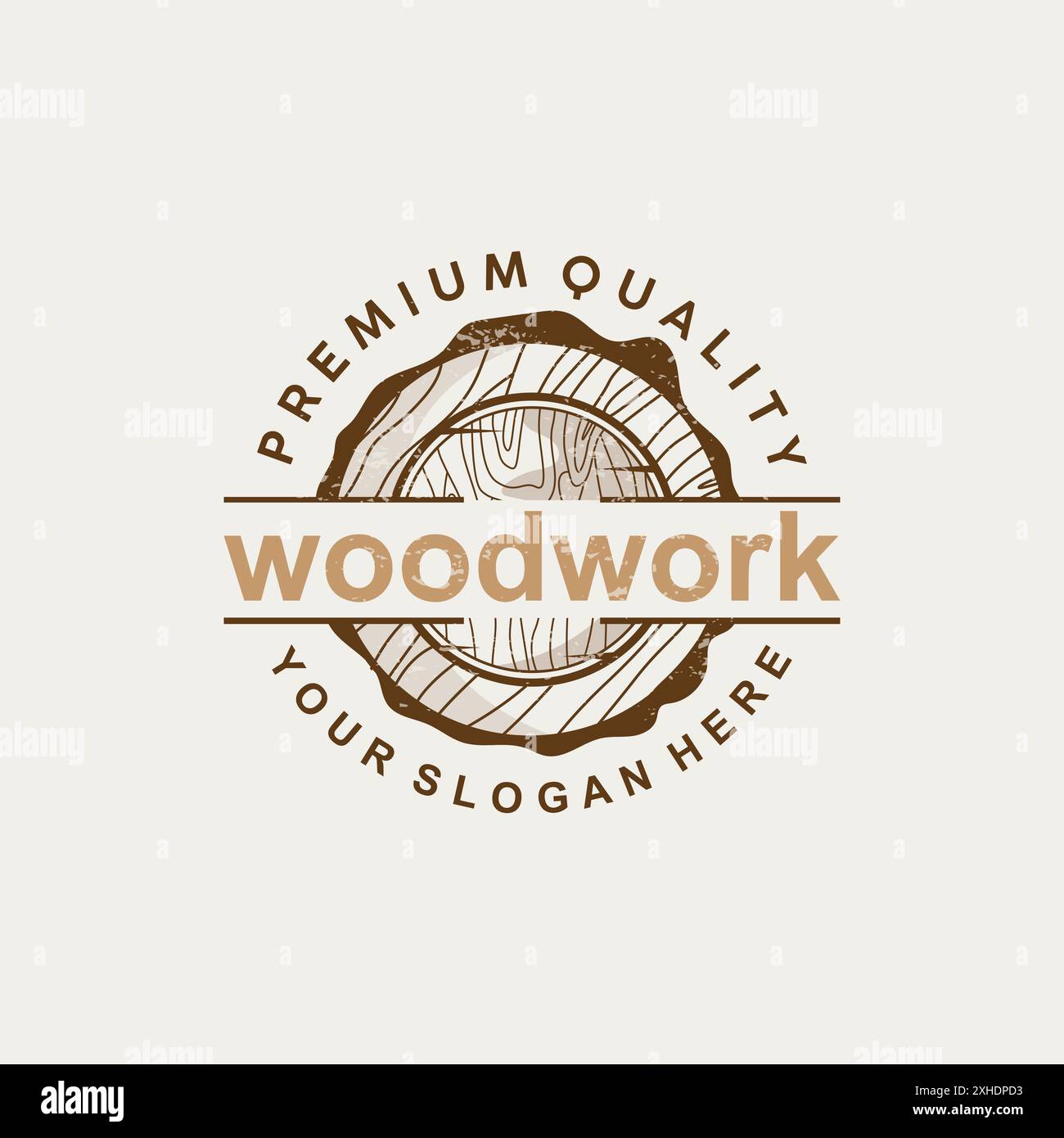 Wood Logo, Wood Grain Layers Vector, Carpentry Industry Design Simple ...