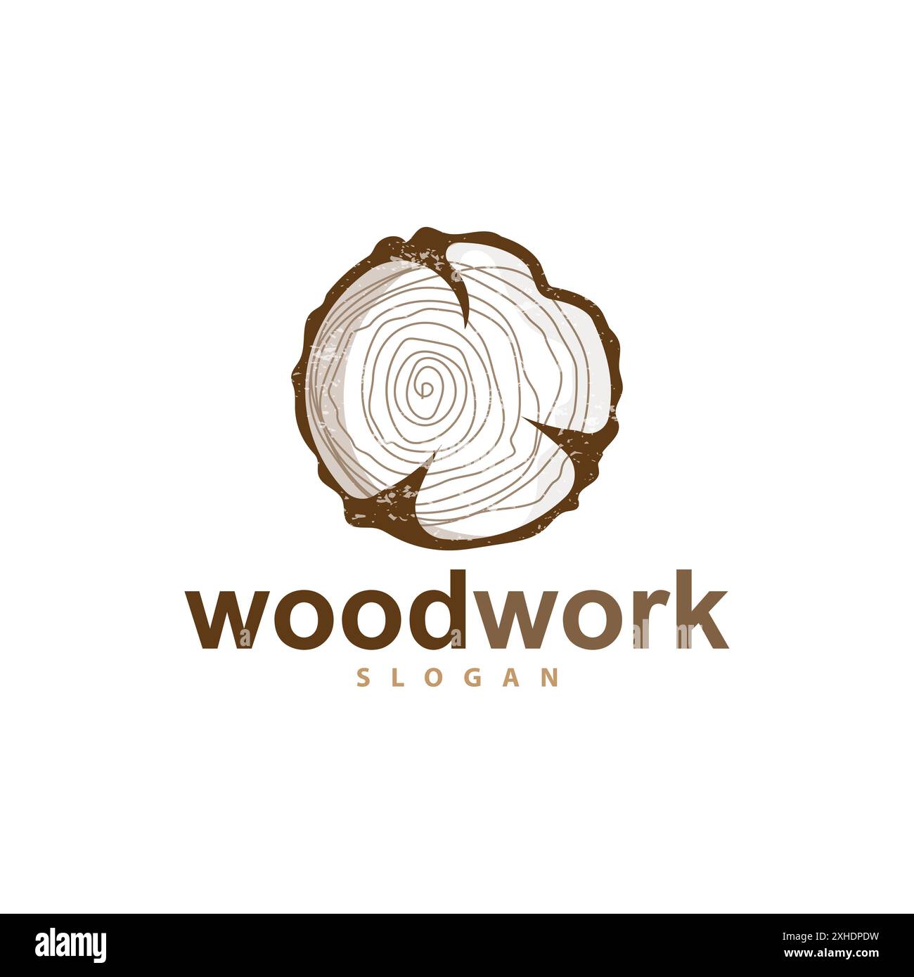 Wood Logo, Wood Grain Layers Vector, Carpentry Industry Design Simple ...