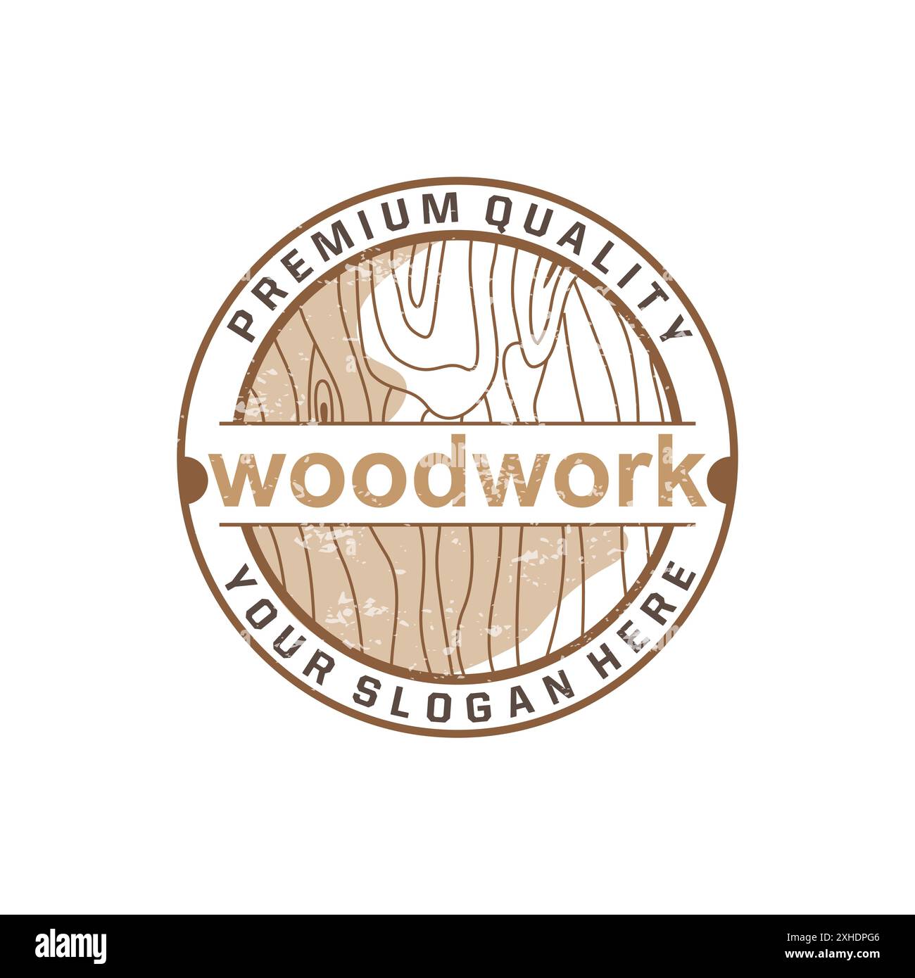 Wood Logo, Wood Grain Layers Vector, Carpentry Industry Design Simple ...