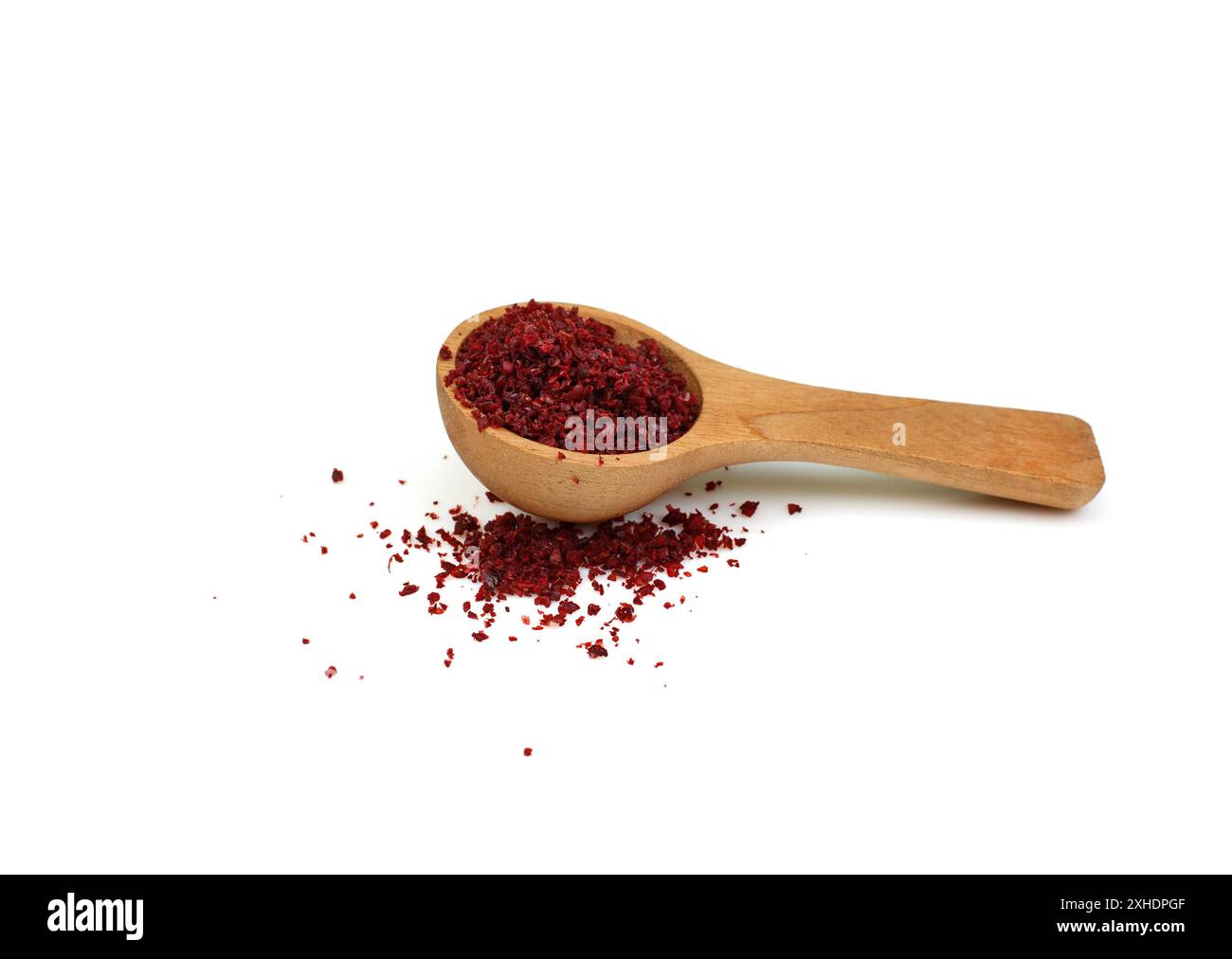 Sumac spice on white. Ground Sumac Powder Spice isolated on white ...