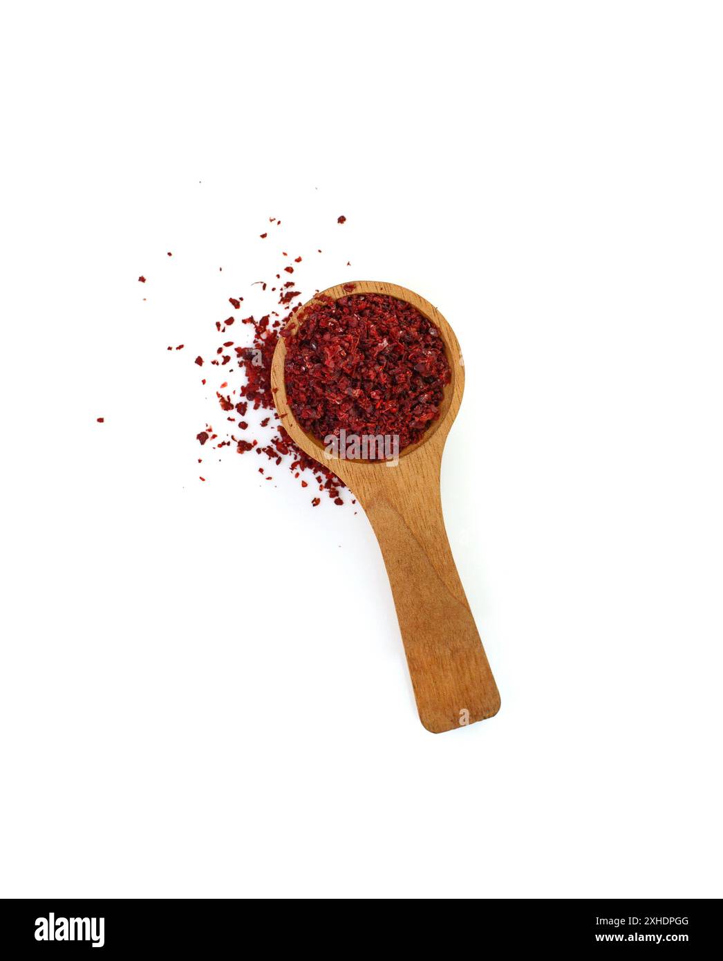 Sumac spice on white. Ground Sumac Powder Spice isolated on white ...