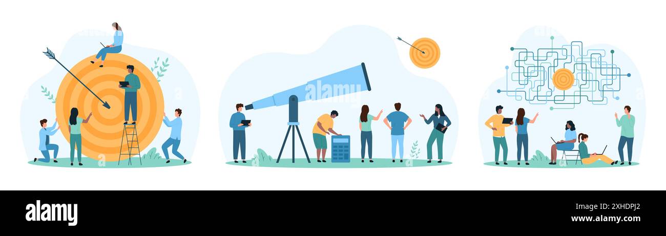 Vision for future business growth, solving complex problems and goal ...