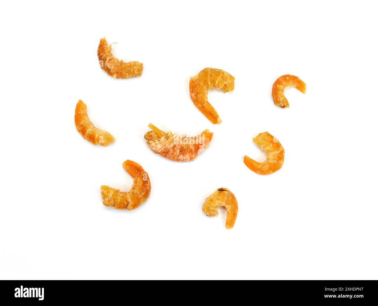 Dried shrimp or dried salted prawn isolated on white background Stock ...