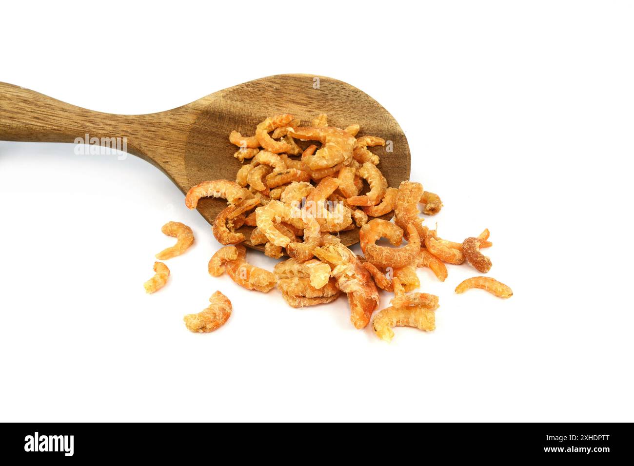 Dried shrimp or dried salted prawn isolated on white background Stock ...
