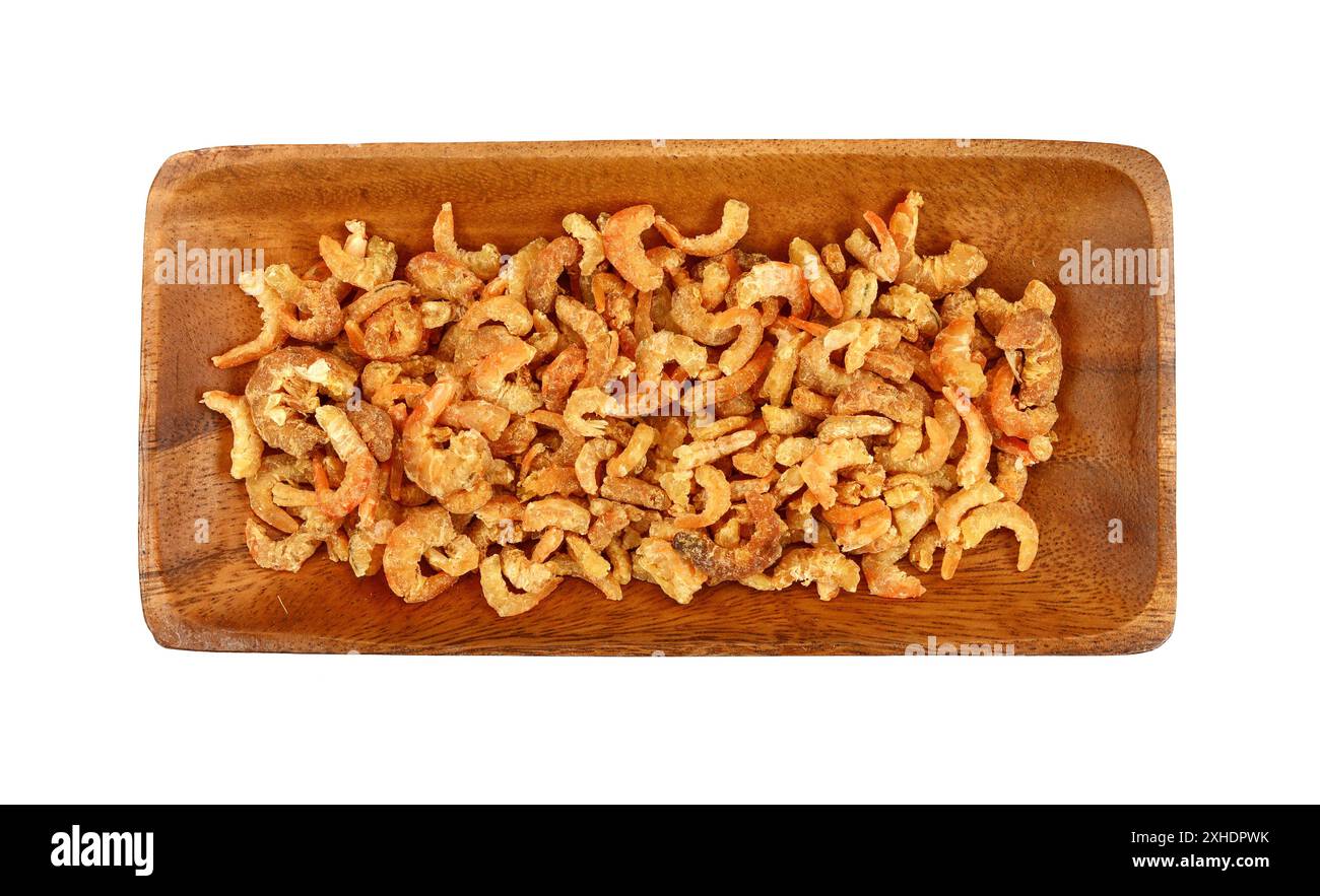 Dried shrimp or dried salted prawn isolated on white background Stock ...
