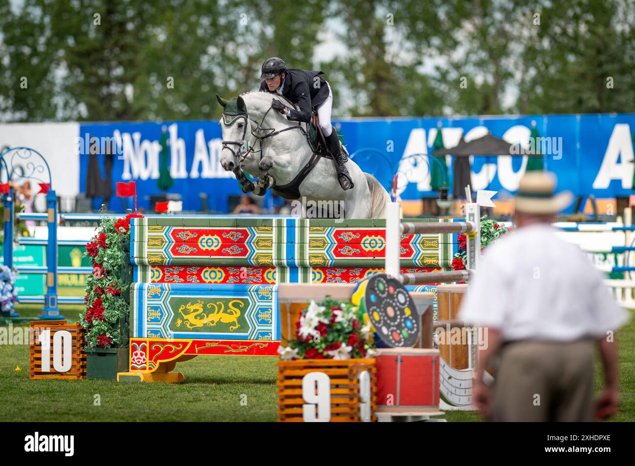 Show jumping in Spruce Meadows Stock Photo - Alamy