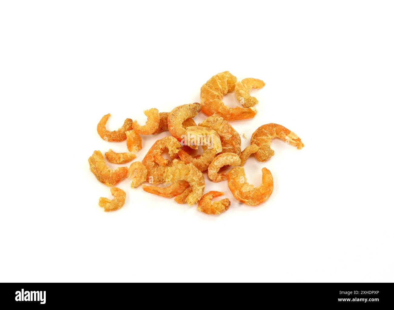 Dried shrimp or dried salted prawn isolated on white background Stock ...