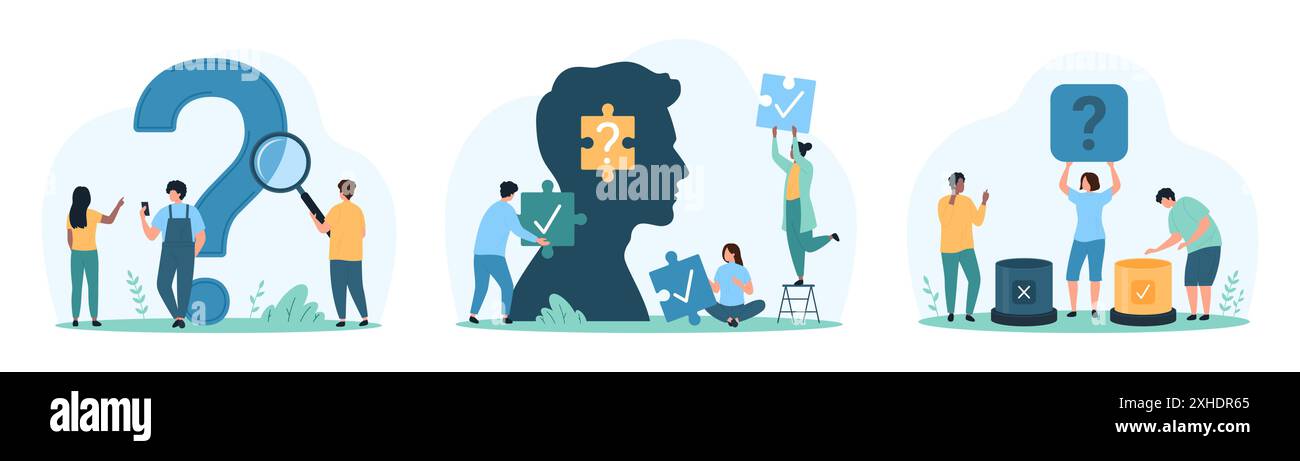 Search for correct answer to question set. Tiny people choose cross and ...