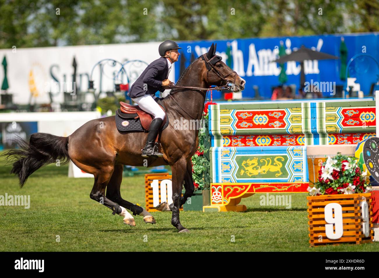 Show jumping in Spruce Meadows Stock Photo - Alamy