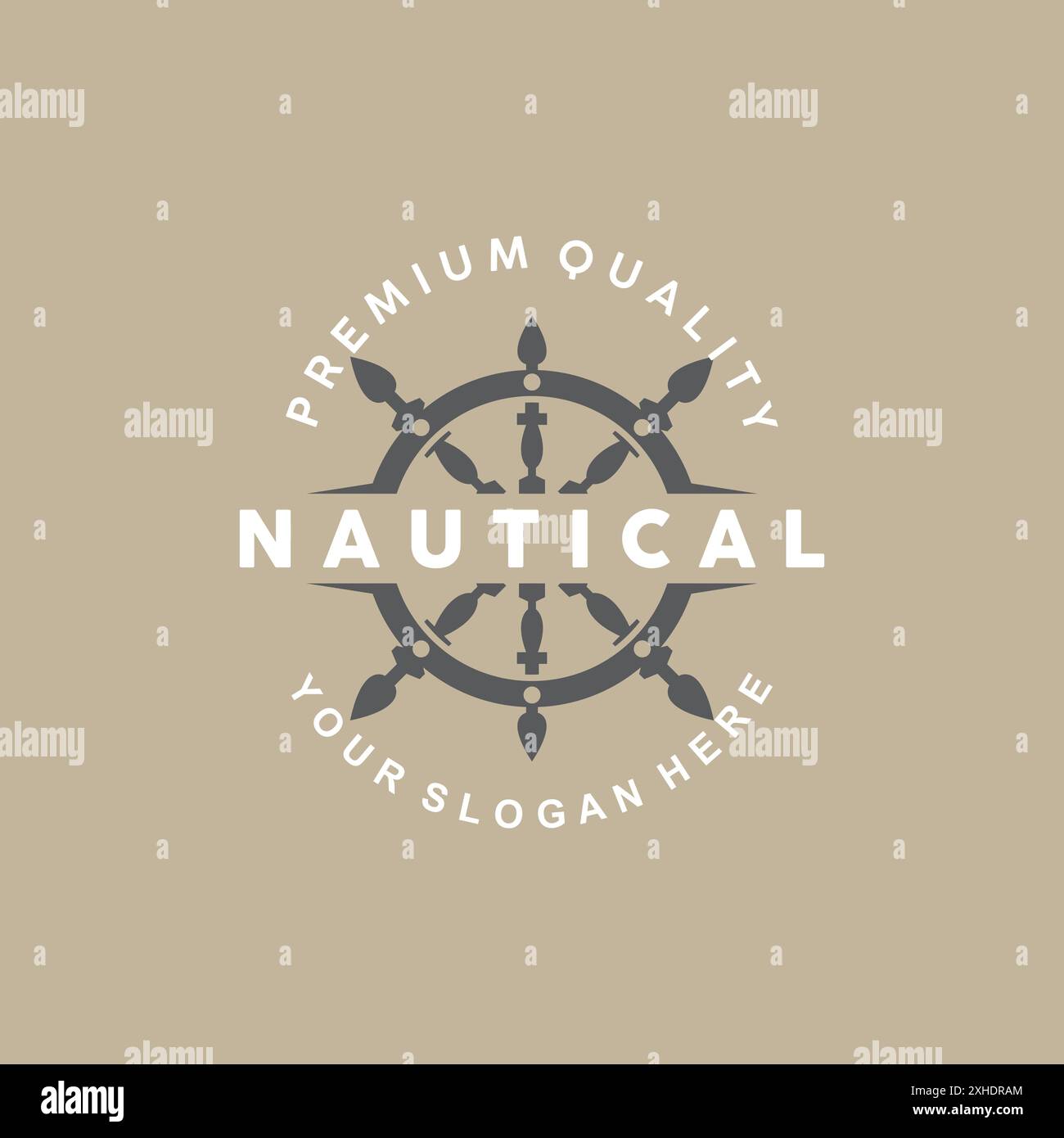 Trident vessel logo hi-res stock photography and images - Alamy