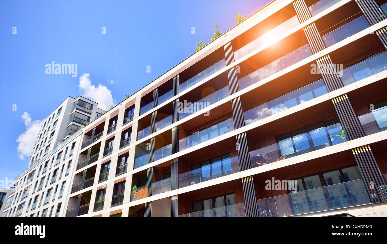 Modern elements in contemporary architecture.. Architectural details of ...