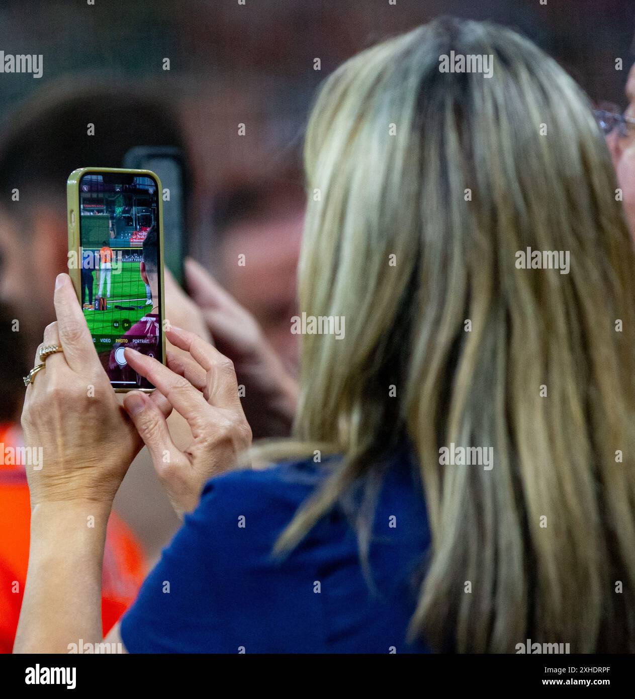 Houston, Texas, USA. 13th July, 2024. Fans take a picture of Astros ...