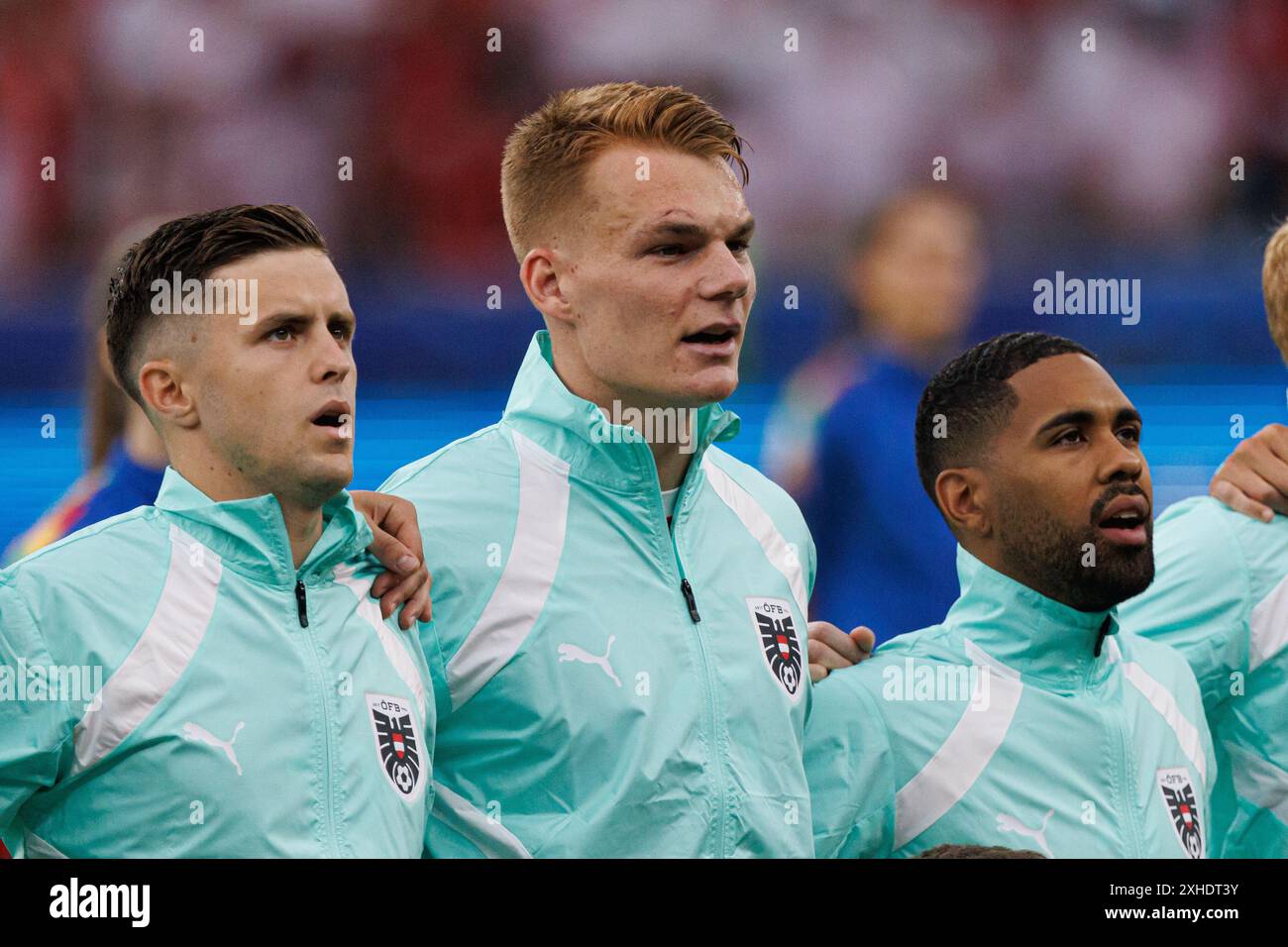 Christoph Baumgartner, Philipp Lienhart, Phillipp Mwene during UEFA ...