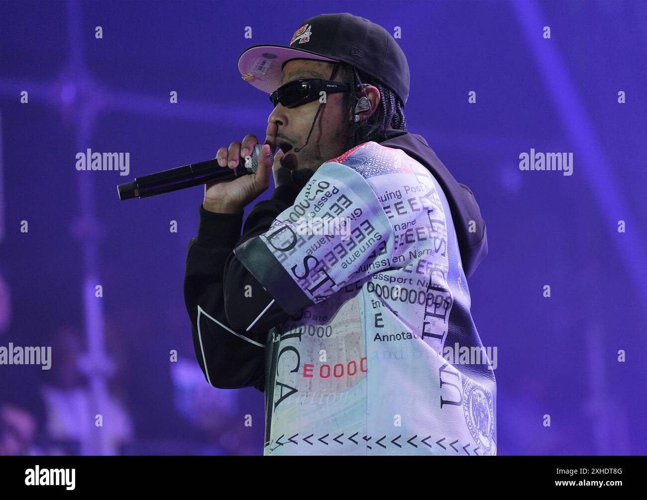 21 Savage performs on the main stage at the Wireless Festival at ...