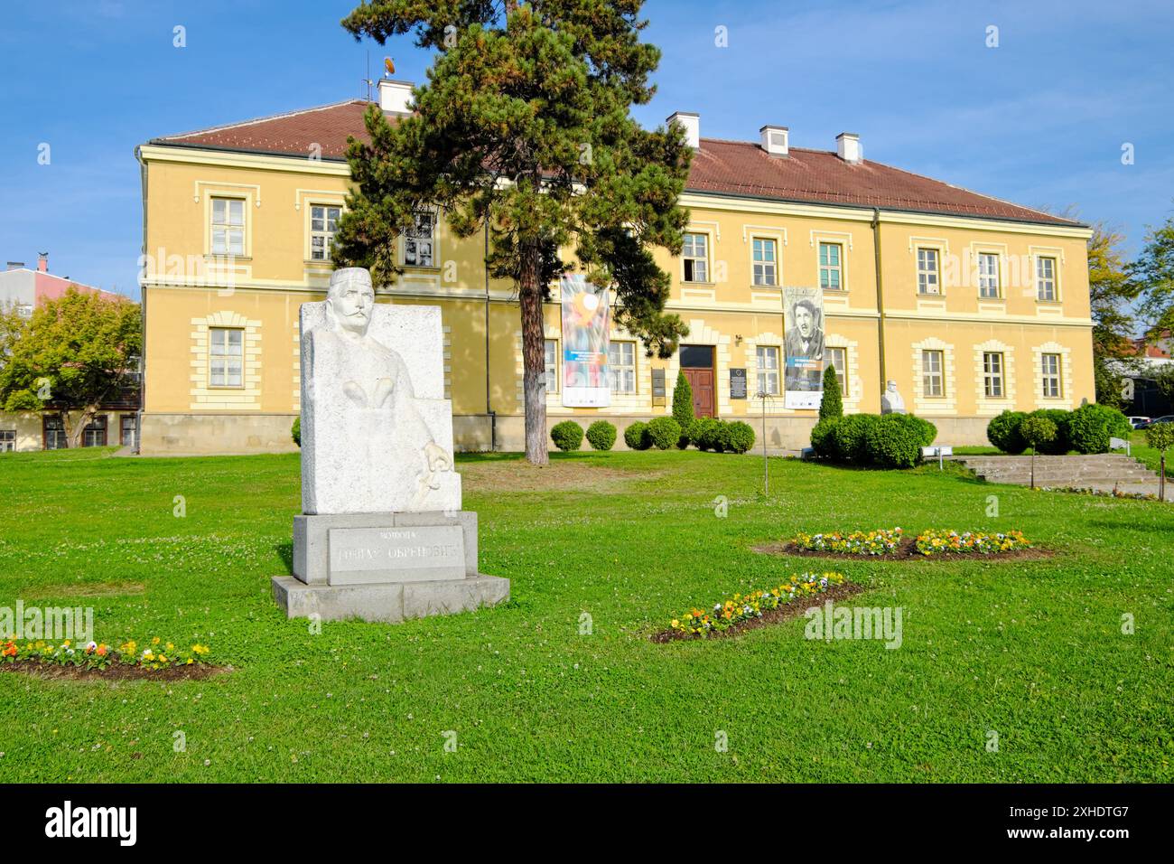 bust of Duke Milan Obrenovic, after whom the city Gornji Milanovac was ...