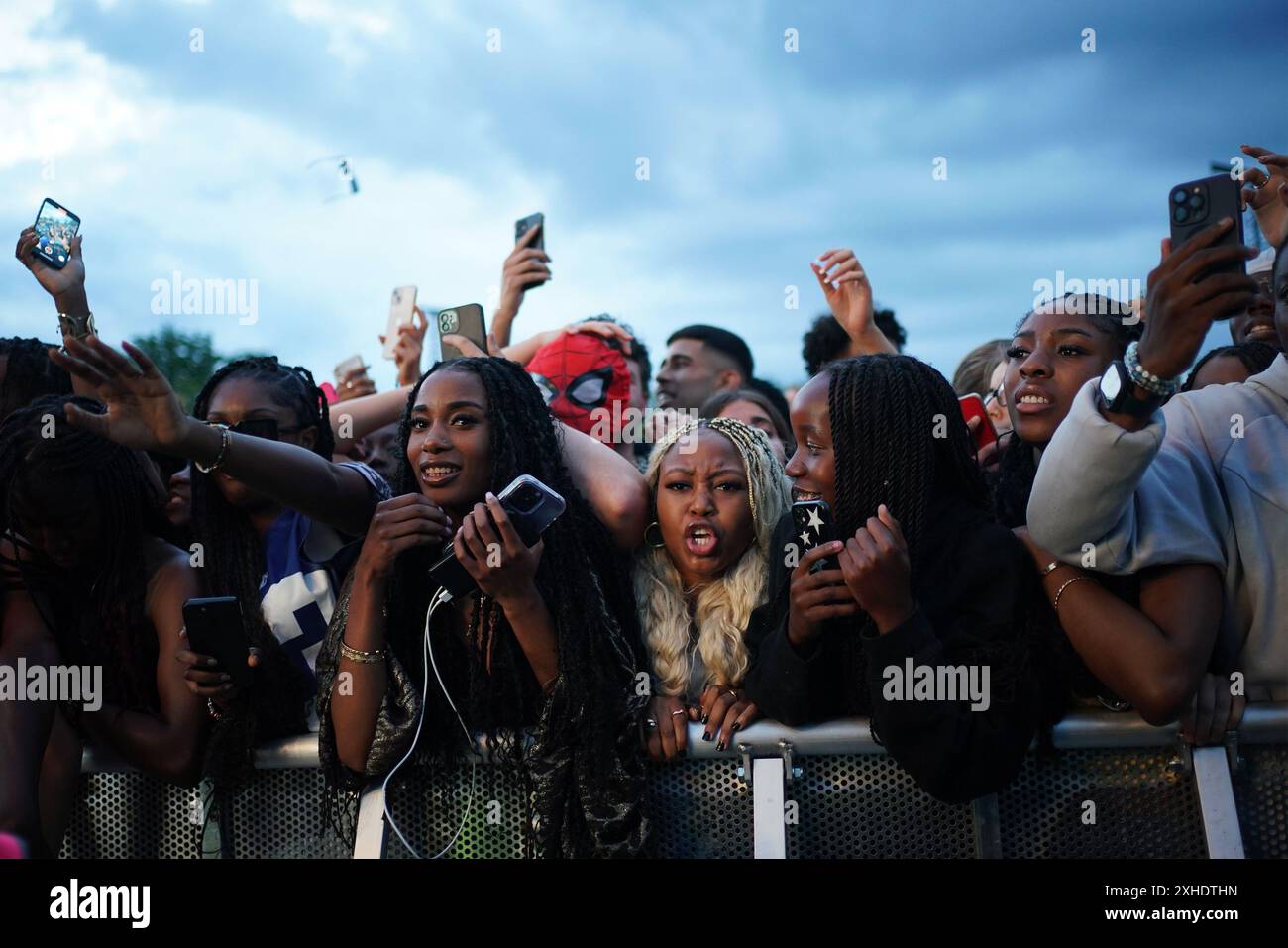 The crowd watching 21 Savage performing on the main stage at the ...