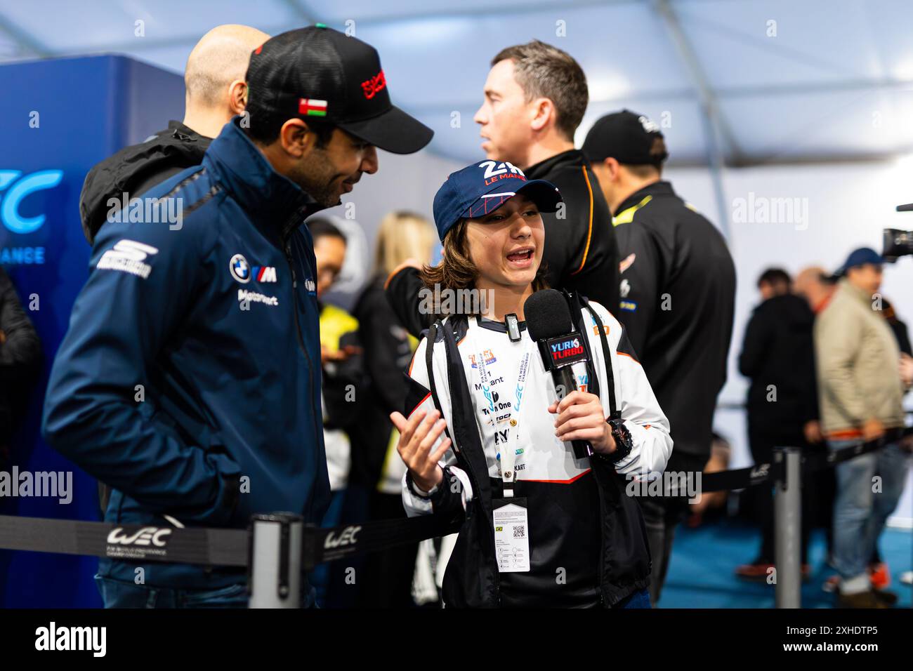 Mixed zone interview during the 2024 Rolex 6 Hours of Sao Paulo, 5th ...