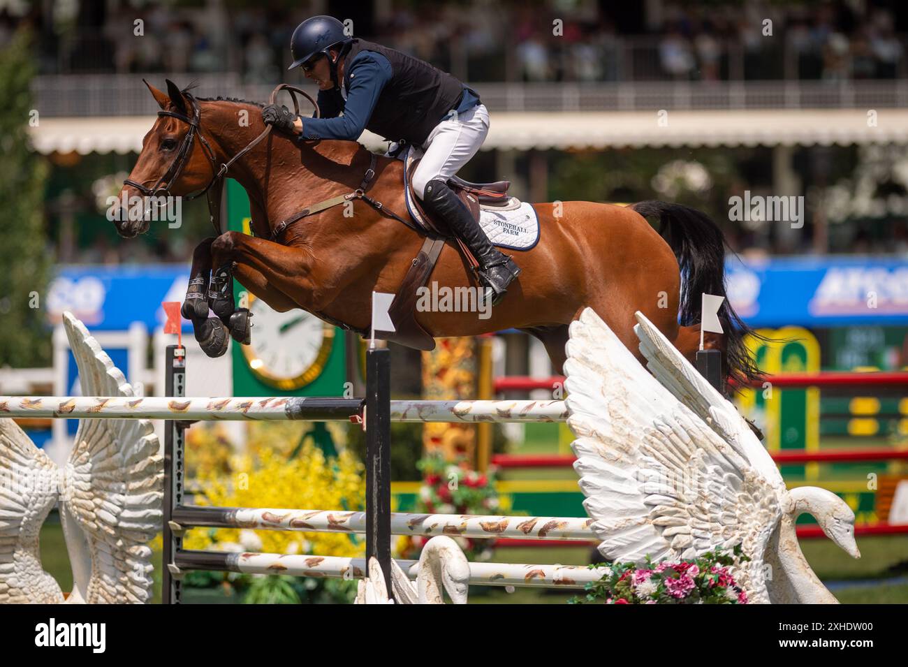 Show jumping in Spruce Meadows Stock Photo - Alamy