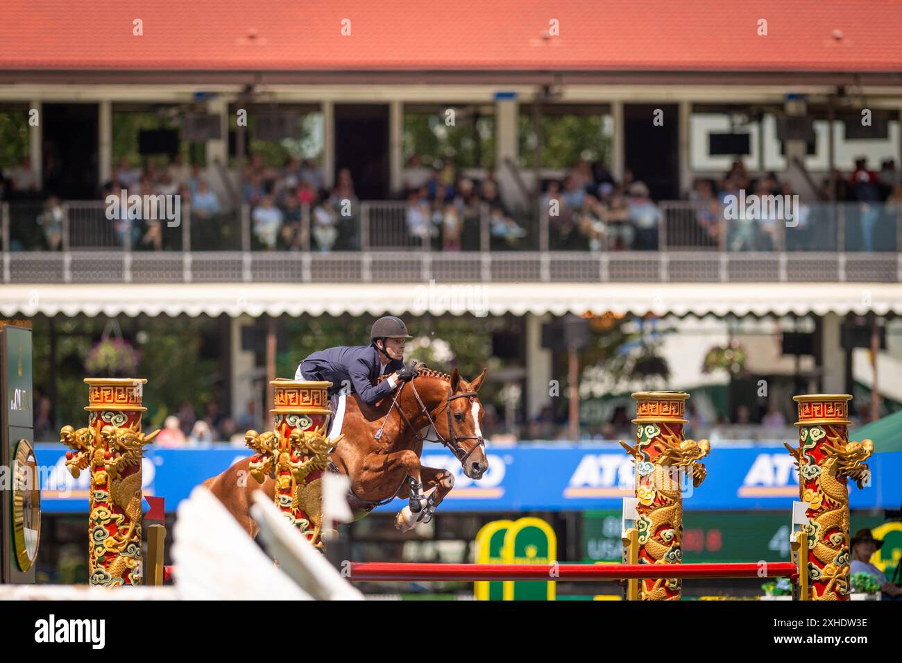 Show jumping in Spruce Meadows Stock Photo - Alamy