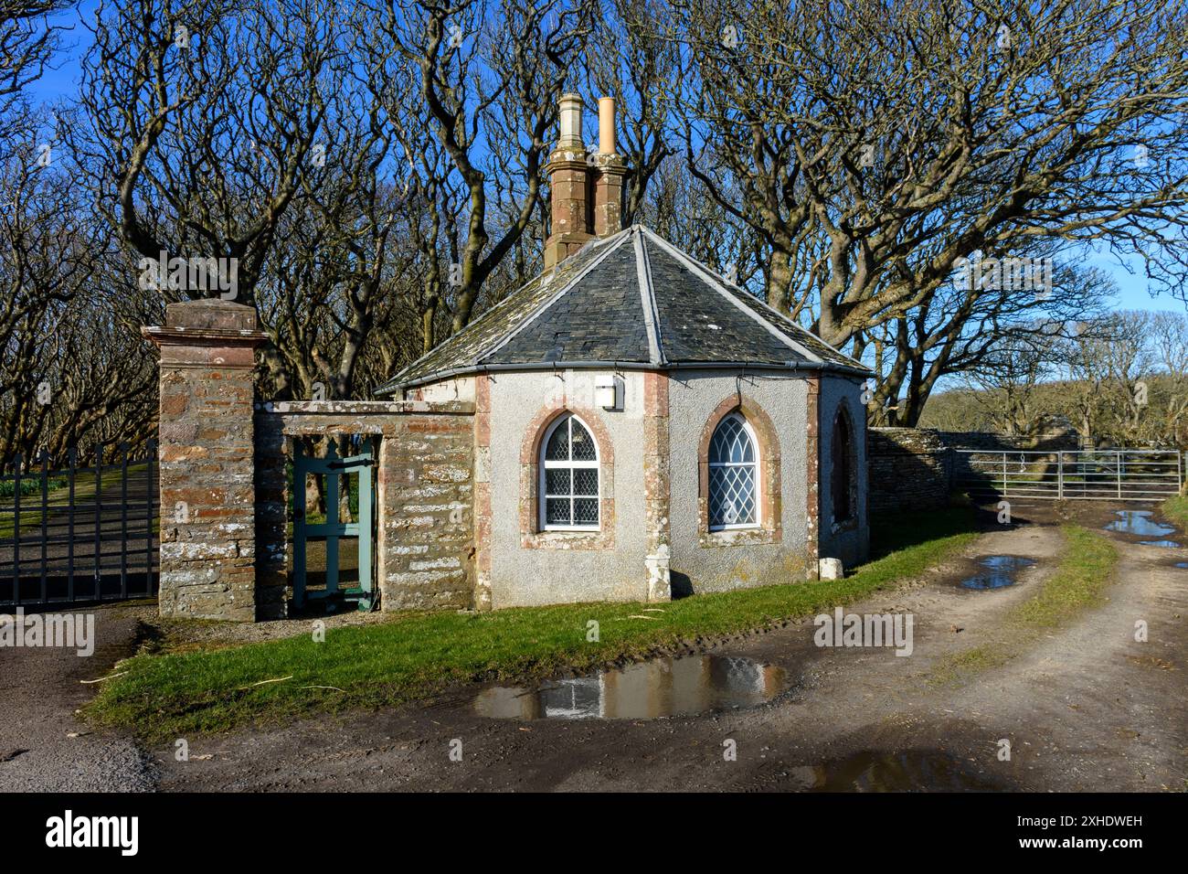 The gatehouse lodge at the Castle of Mey, Caithness, Scotland, UK Stock ...