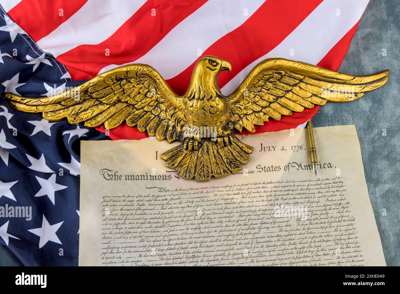 American symbols bald eagle flag hi-res stock photography and images ...