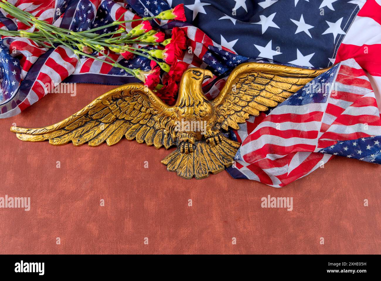 American symbols bald eagle flag hi-res stock photography and images ...