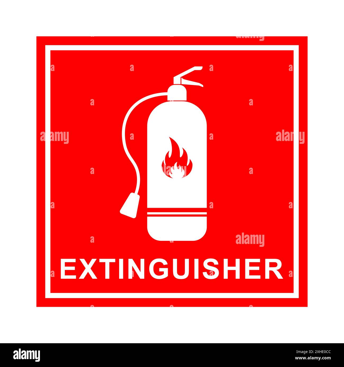 Extinguisher sign template. Vector design Stock Vector Image & Art - Alamy