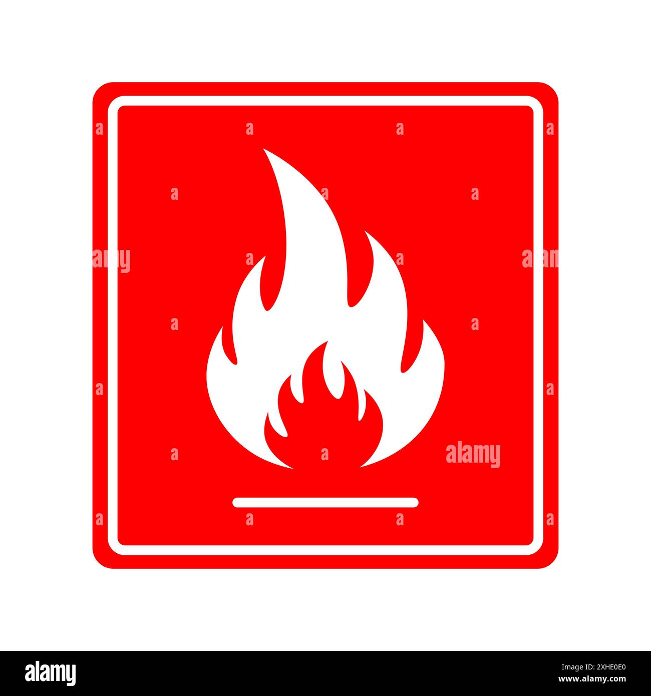 Fire sign template. Vector design Stock Vector Image & Art - Alamy