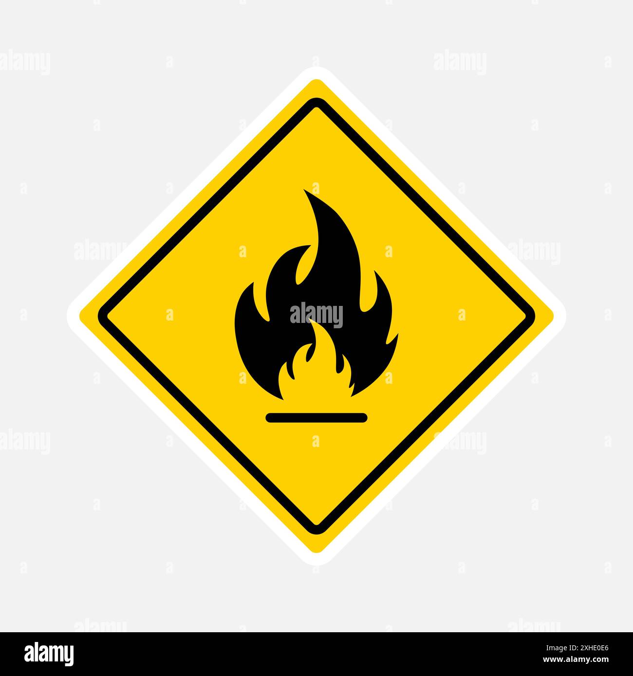 Fire sign template. Vector design Stock Vector Image & Art - Alamy