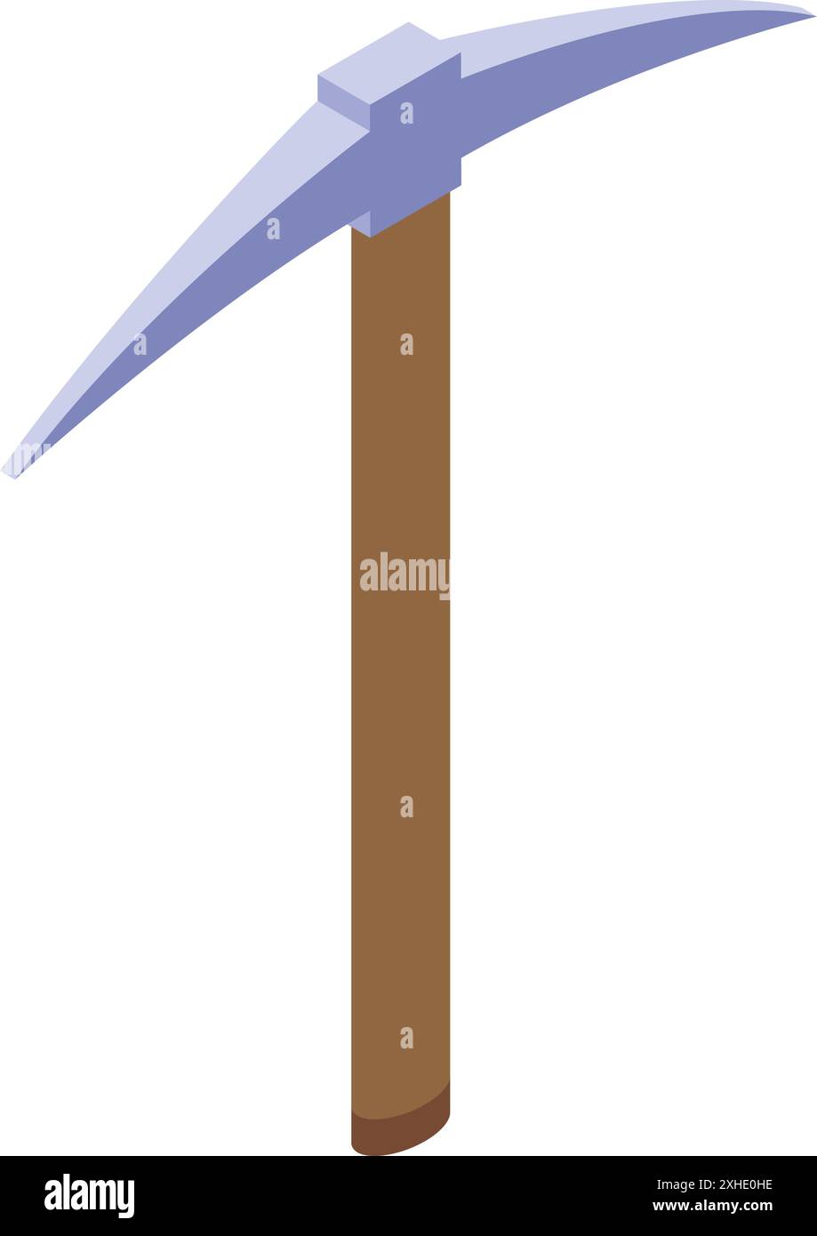 Pick axe blade isometric Stock Vector Images - Alamy