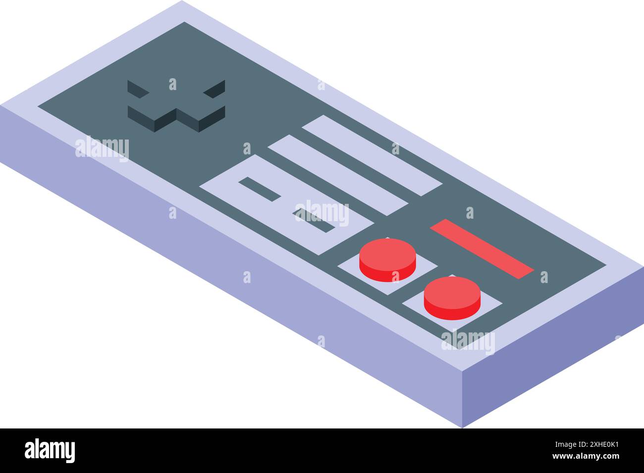 This isometric icon features a classic gamepad, evoking nostalgia for ...