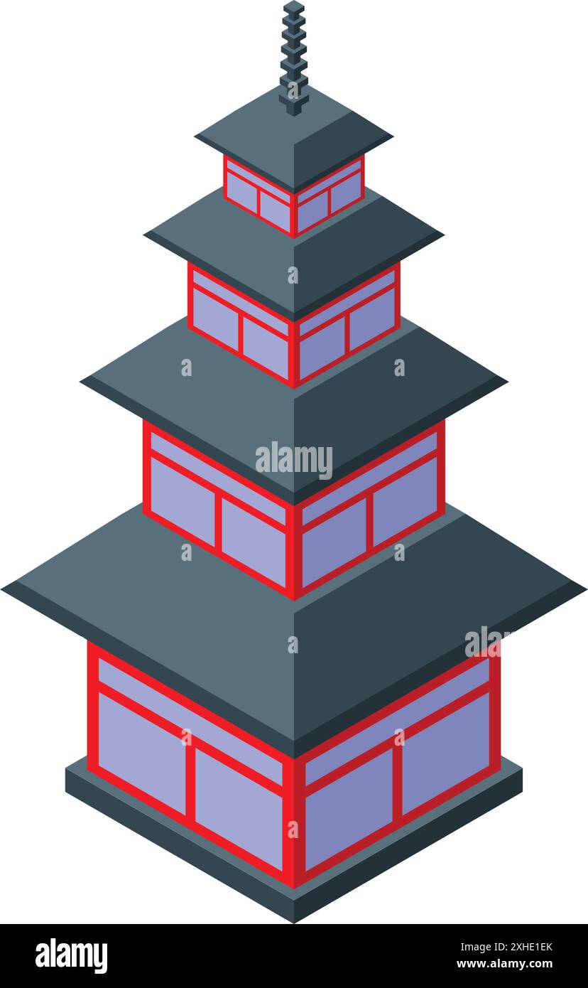 Traditional japanese pagoda temple building displaying asian ...
