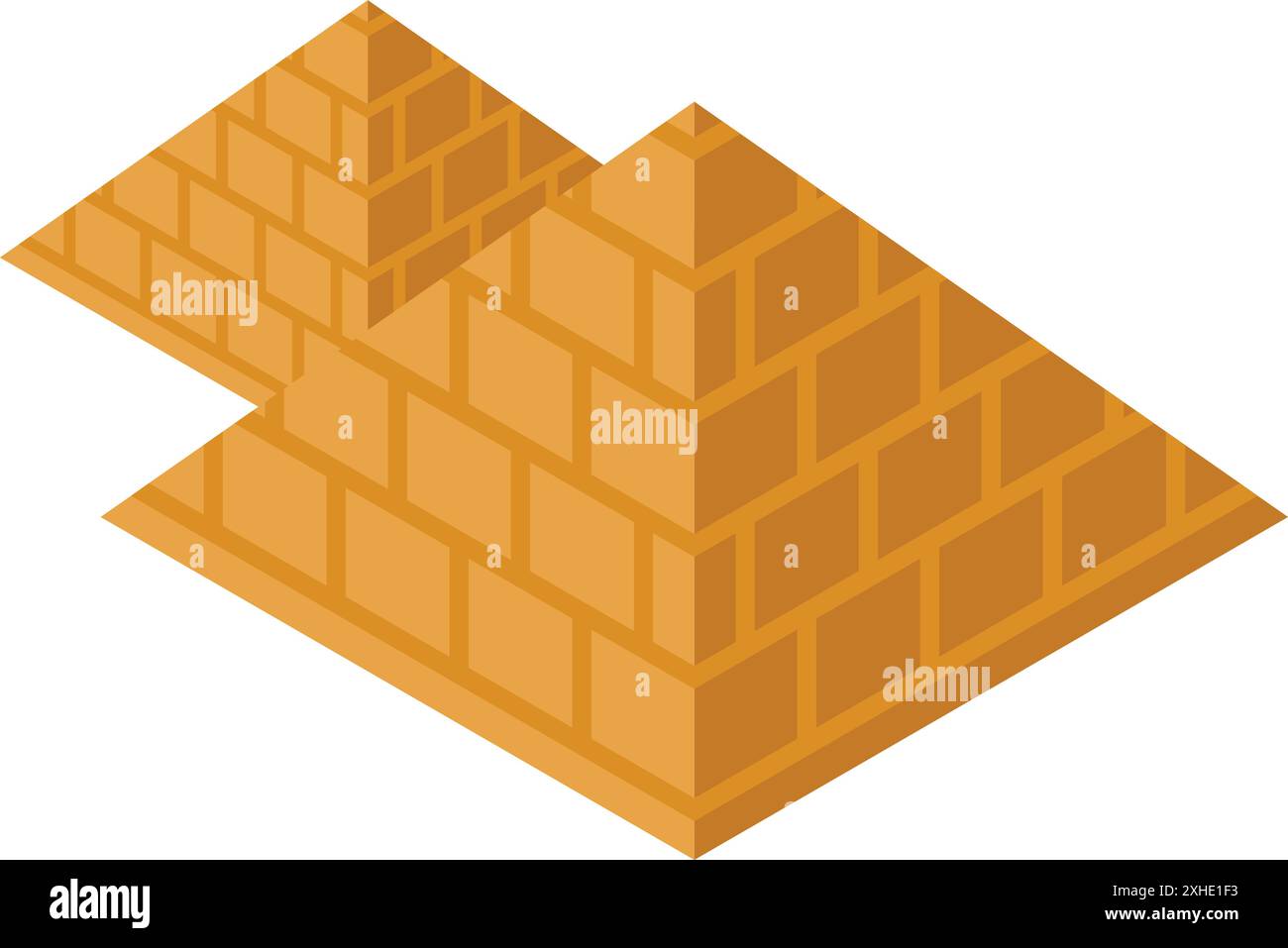 Building a pyramid drawing Stock Vector Images - Alamy