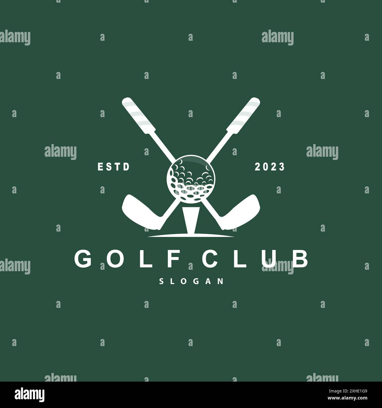 Golf Logo, Ball Game Sport Club Team Golf, Game Tournament Design ...