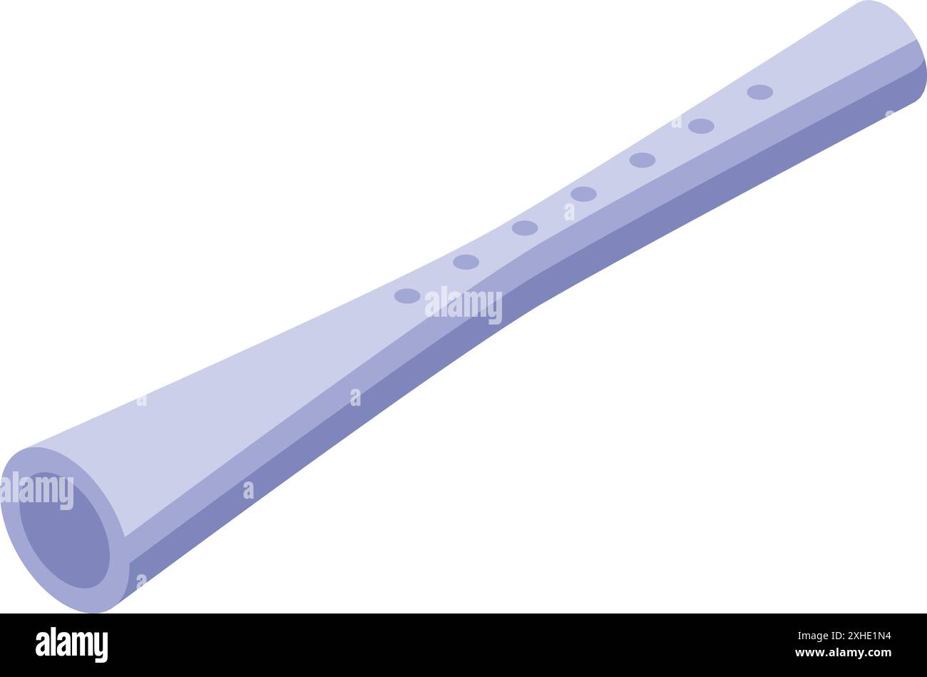 Long woodwind flute musical instrument creating beautiful music with ...