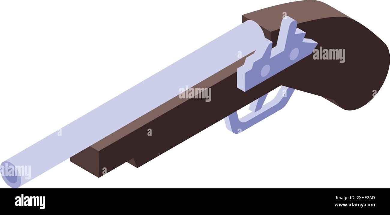 Old musket rifle is laying, representing history and warfare Stock ...