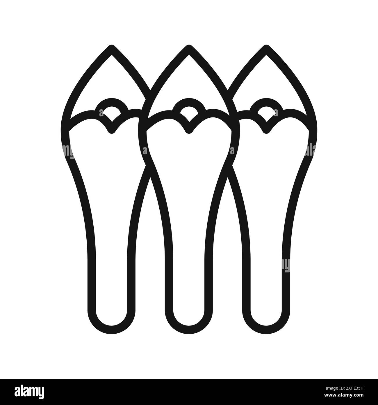 asparagus icon Vector symbol or sign set collection in black and white ...