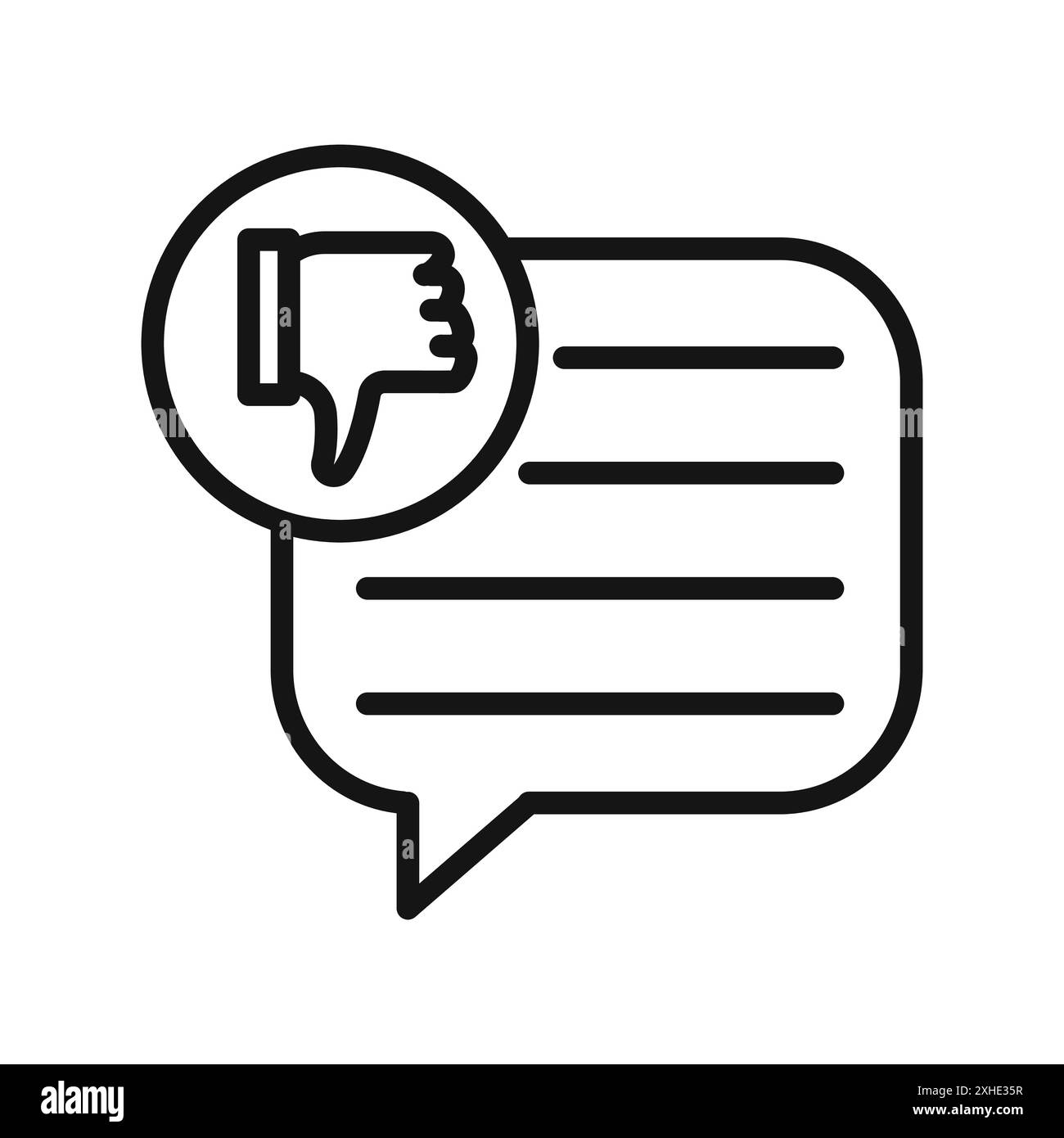 bad feedback icon Vector symbol or sign set collection in black and ...
