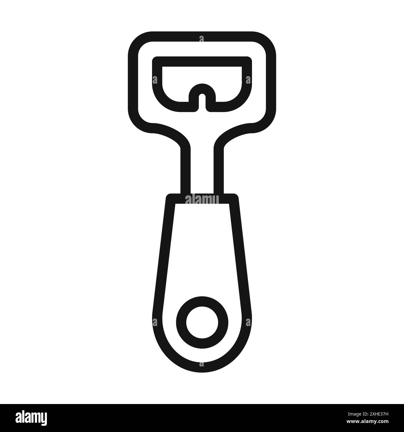 Bottle opener icon Vector symbol or sign set collection in black and ...